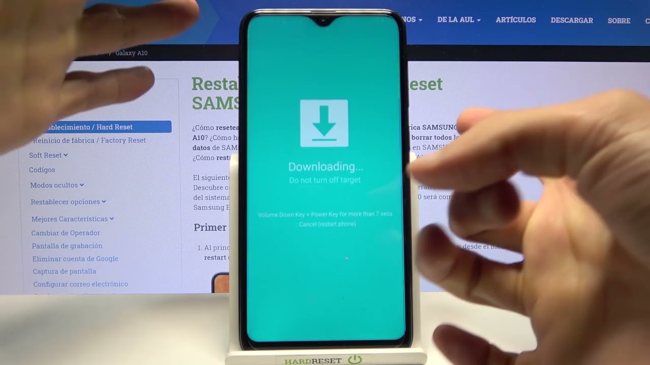 Cómo entrar / activar el Modo Download en SAMSUNG Galaxy A10 - modo de ...