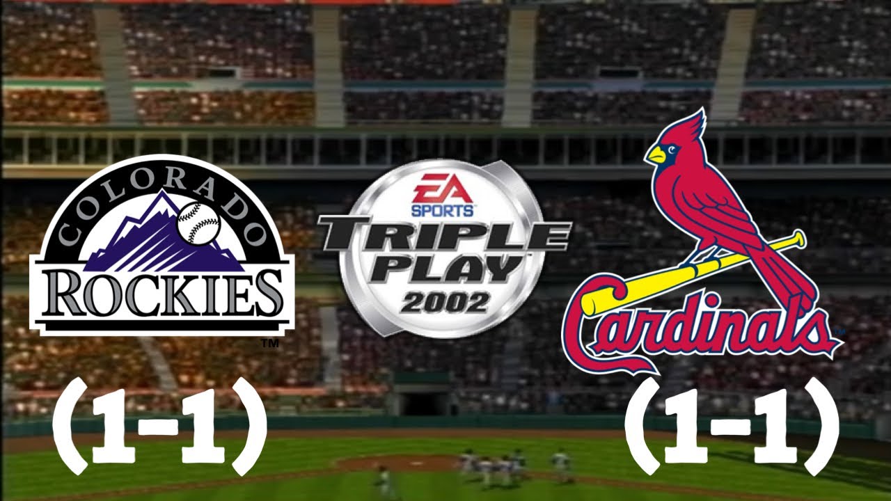 Triple Play Baseball 2002 Full Game sim: Rockies @ Cardinals Game 3 ...