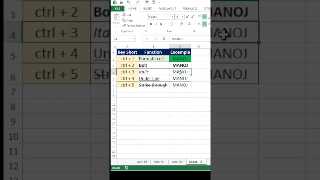 Top 5 Short Key With Ctrl In Excel shorts excelshortsvideo excel Top 5 Short Key With Ctrl In Excel shorts excelshortsvideo excel