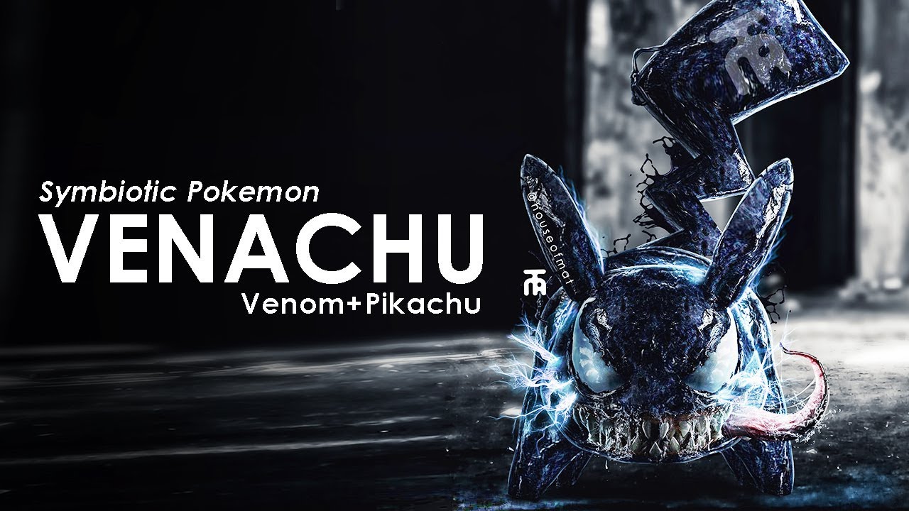 VENACHU Symbiotic Pokemon (Venom+Pikachu) #Speedart #Video - YouTube