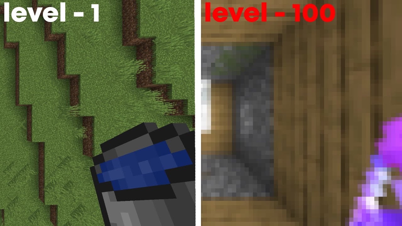 Minecraft MLGs levels 1-100 - YouTube