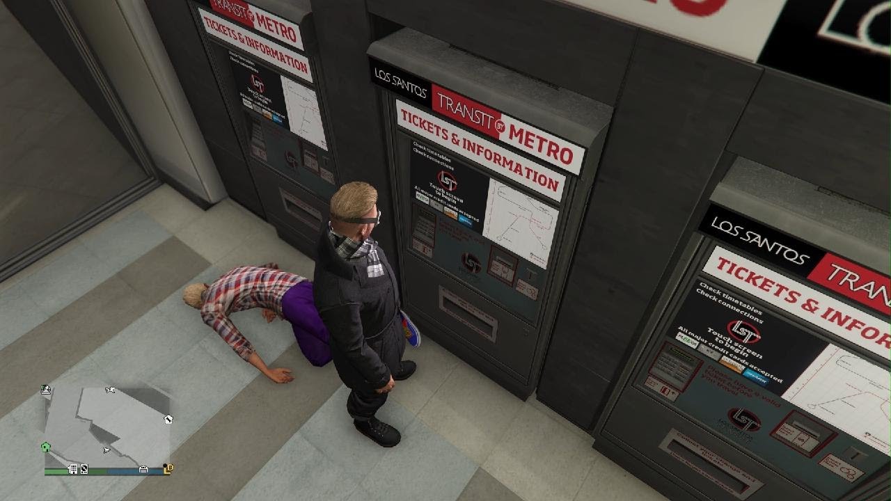 i scared an NPC to death (GTA V) - YouTube