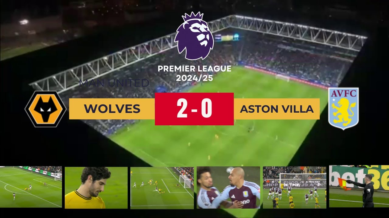Wolves vs Aston Villa - Highlights | Liga Primer Inggris 2024/25 - YouTube