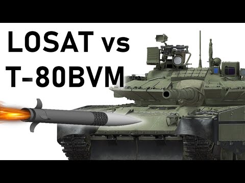 LOSAT vs T-80BVM | MGM-166 Kinetic Energy Missile vs Relict ERA | Armour Penetration Simulation