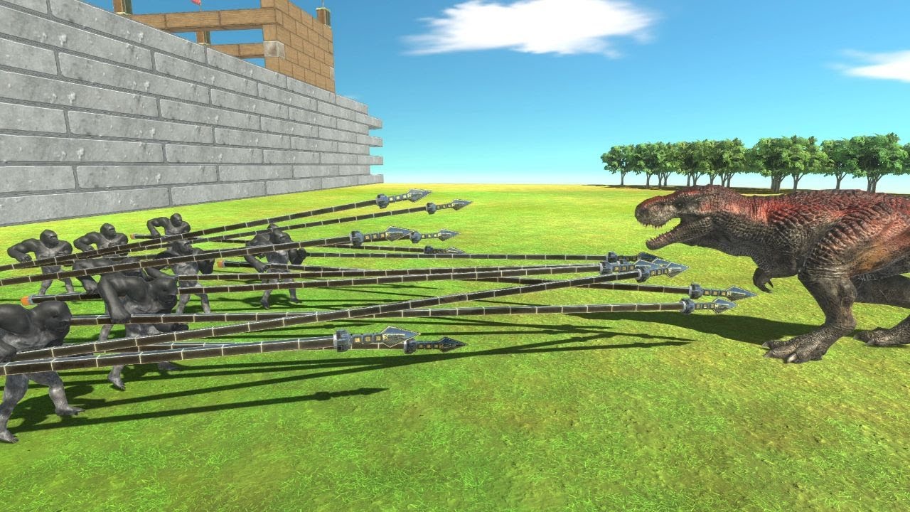 Ape LONG SPEAR Formation vs ALL UNITS Animal Revolt Battle Simulator ...