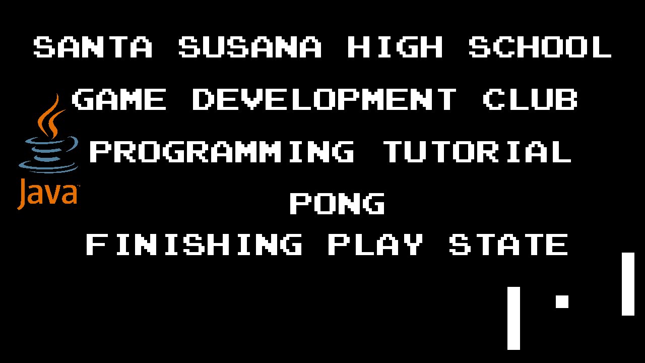 Programming Tutorial 13 - Pong - 7 - Finishing Play State - YouTube