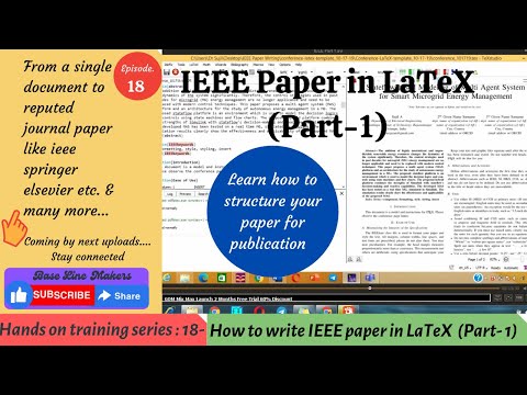 How to write IEEE Paper in LaTeX || Easy & Simple way || - YouTube