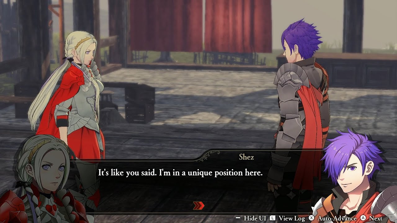 Shez (M) & Edelgard Level C Support Conversation - Fire Emblem Warriors ...
