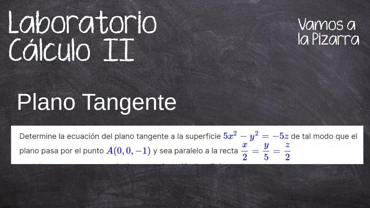 Plano Tangente, encontrar Ecuacion dado Punto y Recta paralela - YouTube