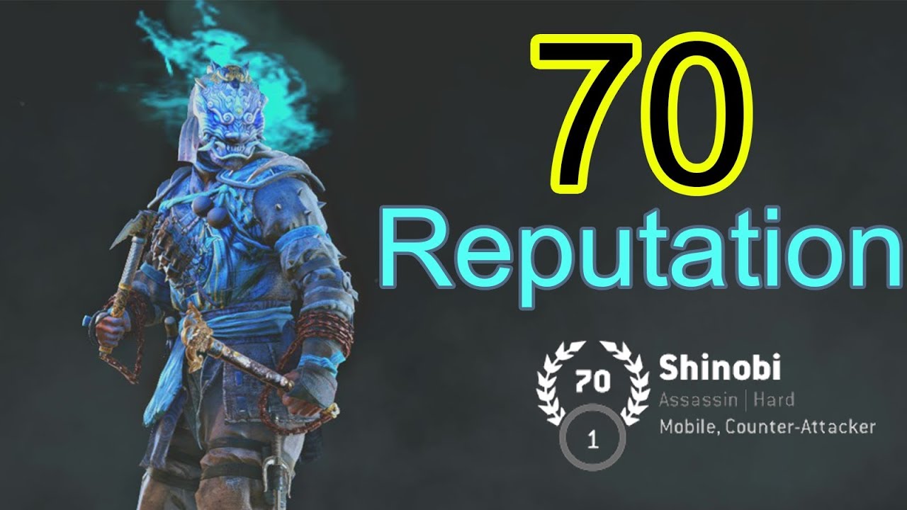 For Honor gameplay - Rep 70 - Shinobi - ninja honor - YouTube