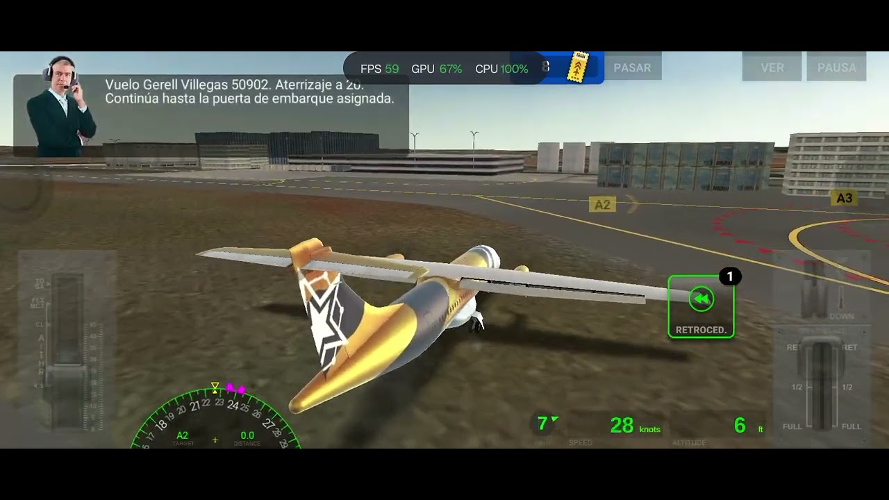 ATERRIZAJE COMPLETO DEL ATR-72 EN AIRLINE COMMANDER VUELO GERELL VILLEGAS 50902 - YouTube