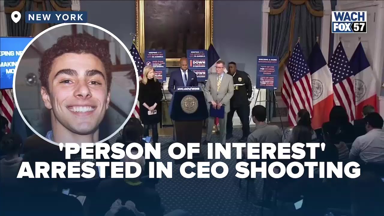 'Person of interest' arrested for UnitedHealthcare CEO shooting | Full ...
