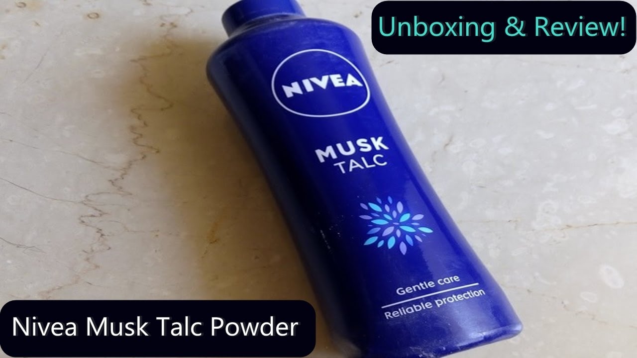 Nivea Musk Talc Skin Powder - Unboxing & Review! - YouTube