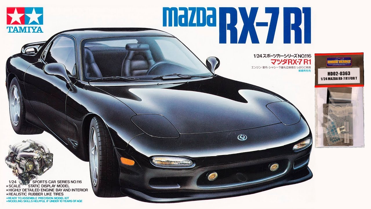 Mazda RX-7 R1 1/24 (Tamiya) Фототравление HD02-0363 - YouTube