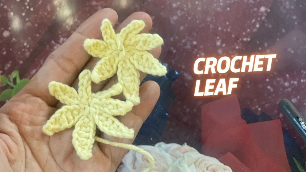 How to crochet Maple leaves( ´ ` ) - So easy for beginer ! - YouTube