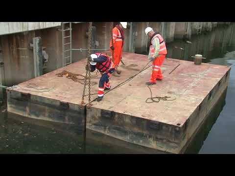 Land & water Plant Hire Pontoons - YouTube