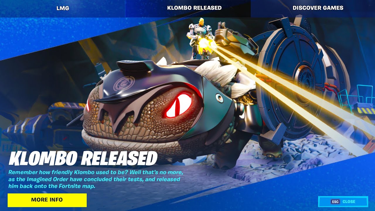 VAULT KLOMBO RELEASED in Fortnite Update! - YouTube