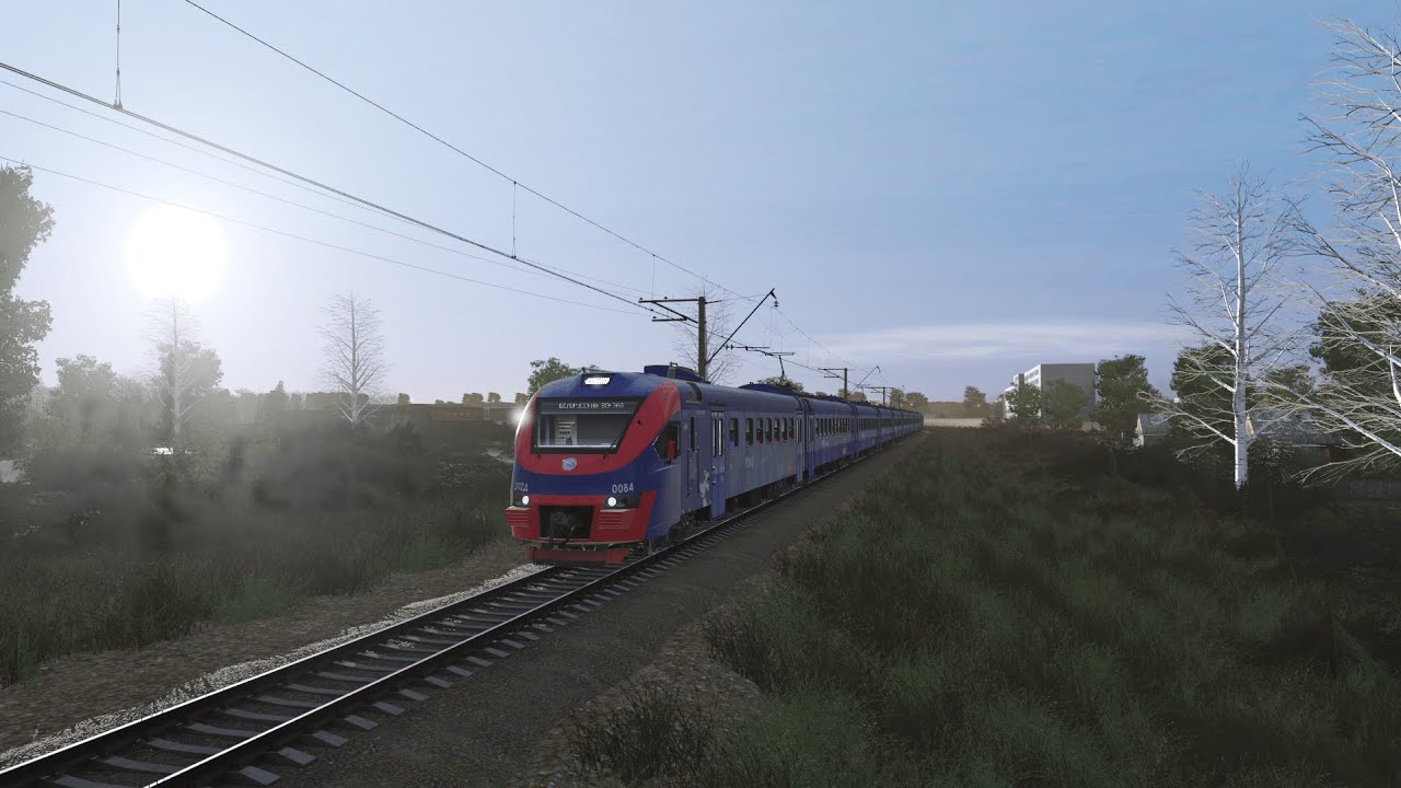 Trainz Railroad Simulator 2022. На ЭП2Д-0084 РЭКС. Звенигород - Москва Карта: Москва-Вязьма ...