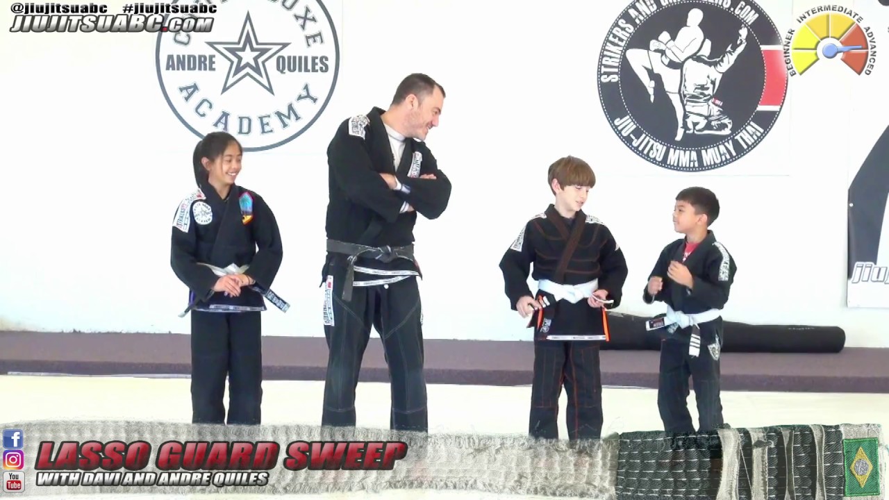 How to do lasso Guard Sweep THE MOST POWERFULL SWEEP Jiu-Jitsu ABC ...