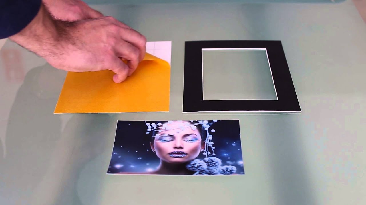 How to mount your prints to passepartout ! English Version - YouTube