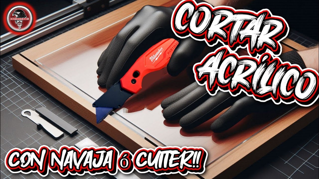 Cortar acrílico con navaja / cutter? 😲🚫 - YouTube