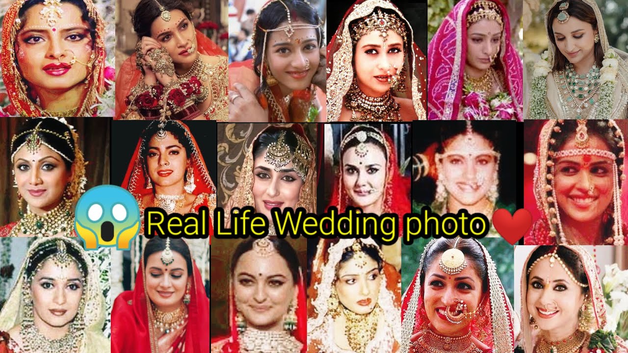 Bollywood Actress Real Life Wedding photo || New Update #wedding - YouTube