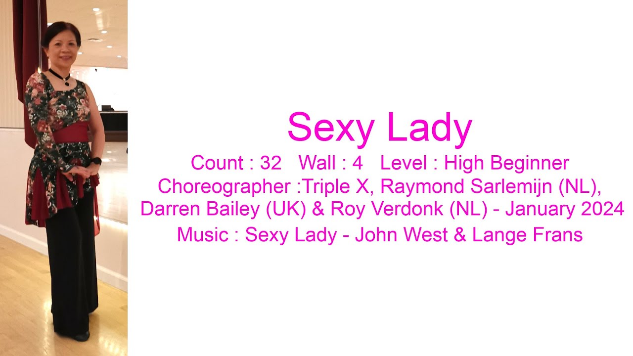 Sexy Lady Line Dance Walk Thru & Demo - YouTube