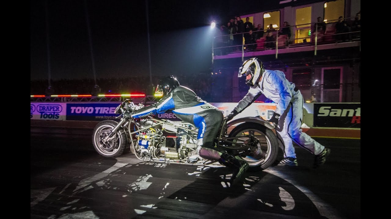 JET ENGINE powered Bike, Drag Jet Bike, Homemade jet engine - YouTube