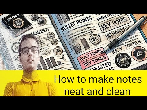 How to make notes neat and clean - YouTube