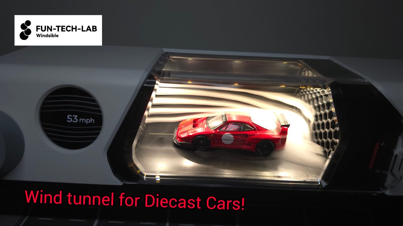 Wind tunnel for Diecast Cars! Unboxing, Review and testing! Fun tech ...