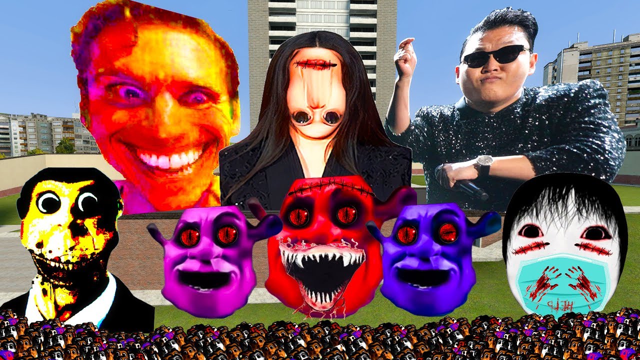 BOSS SHREK NEXTBOTS PSY BIG ROSALIA AND OBUNGA BIG BOSS VS Too Much ...