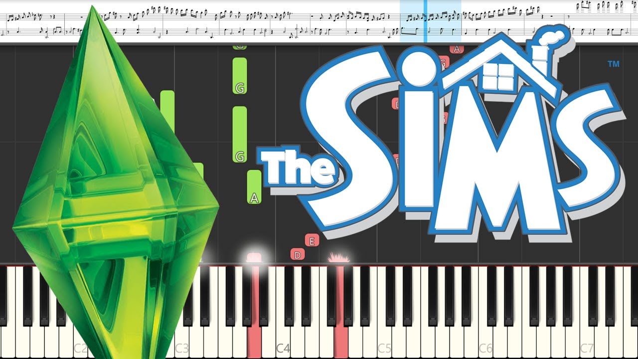 The Sims 1 OST - Under Construction (Build Mode) Piano Tutorial ...