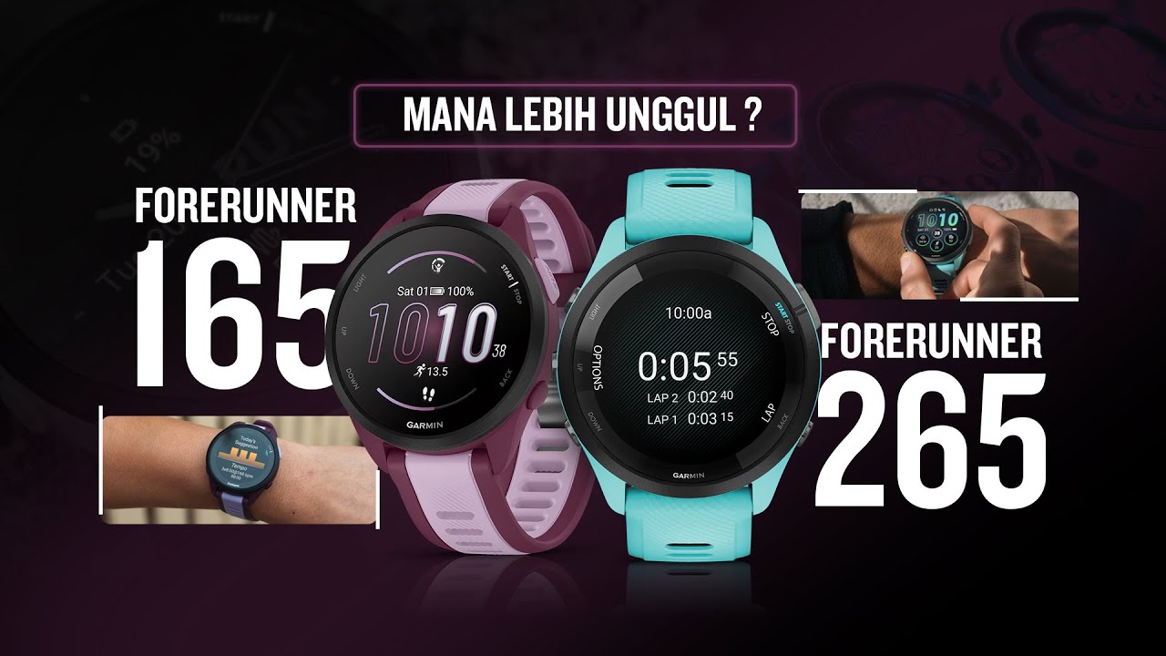 Perbandingan Garmin Forerunner 165 vs Garmin Forerunner 265, Mana Lebih Unggul? - YouTube