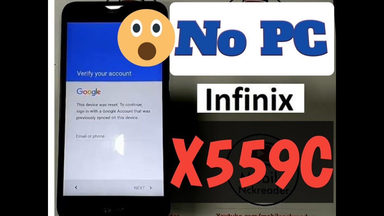 تخطي حساب جوجل انفينكس هوت 5 | Infinix X559c remove google account FRP ...