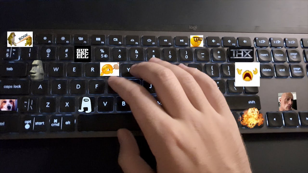 showing off my 21st century humor keyboard | Memetober #12 - YouTube