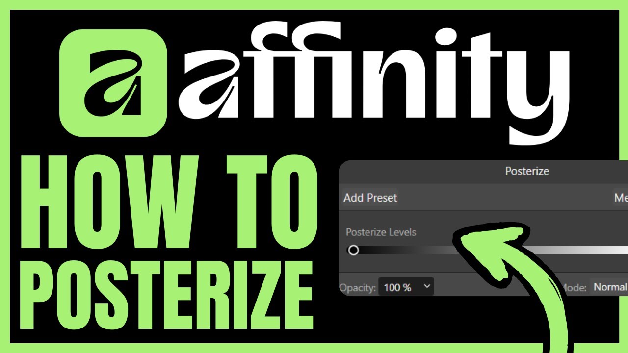 How To POSTERIZE In Affinity (QUICK & EASY) 2025 - YouTube