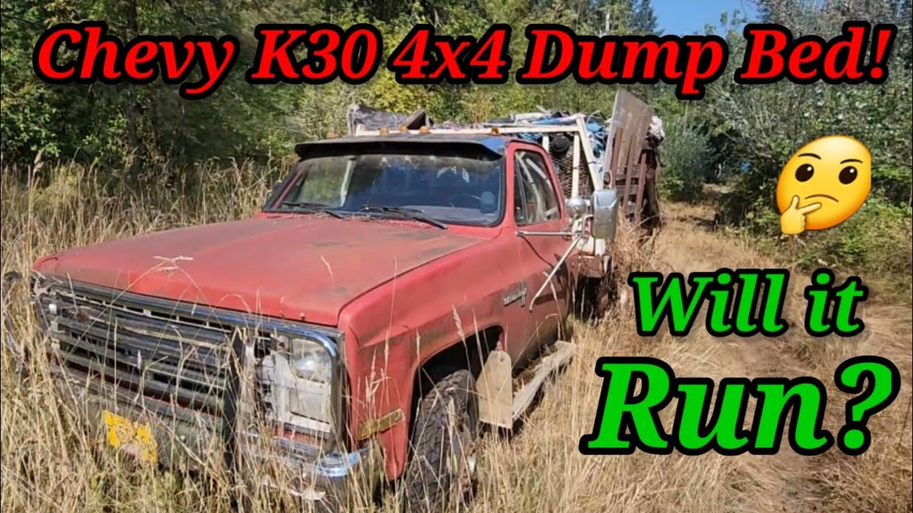 Will It Run and Drive? Chevy K30 Custom Deluxe Dually 4x4 Dump Bed ...