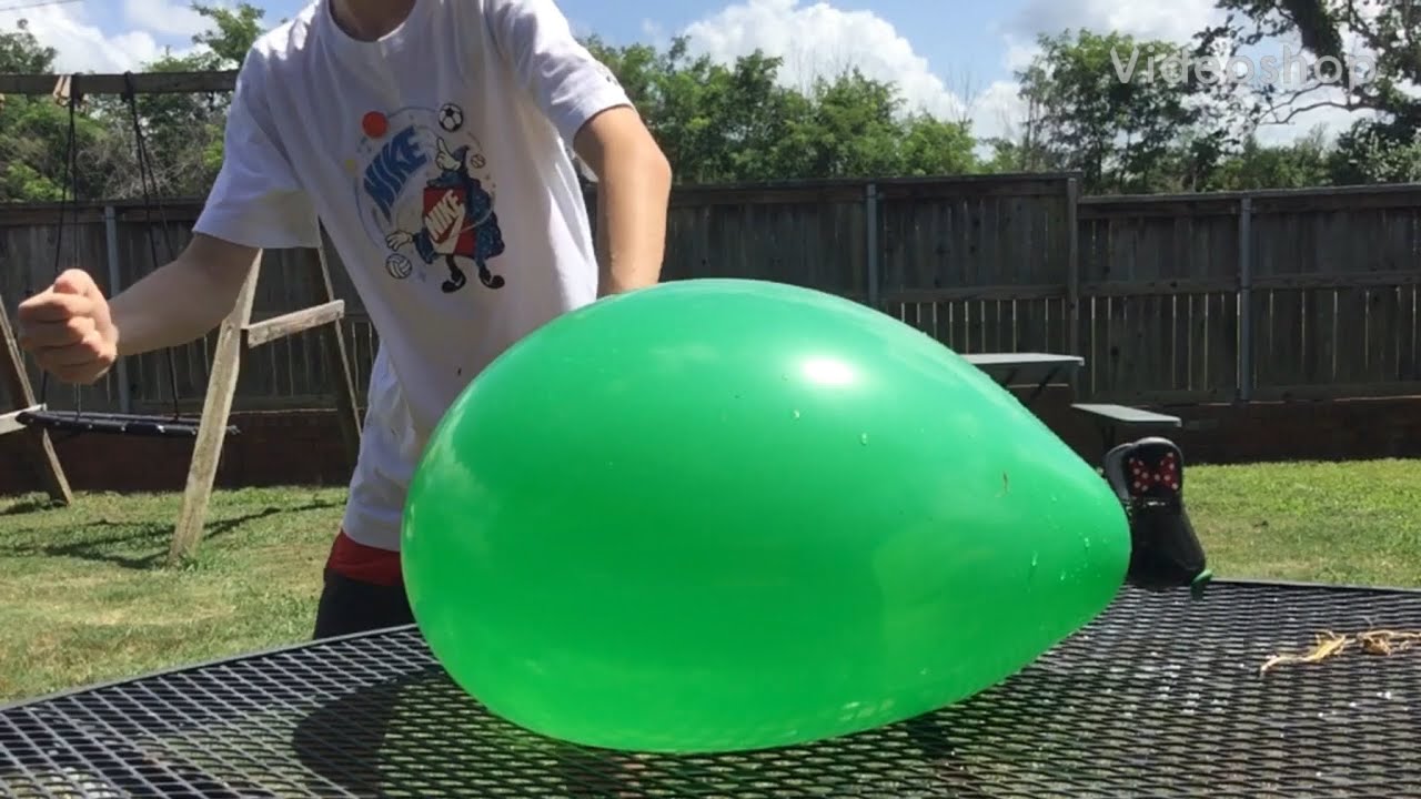 Punch v.s big water balloon - YouTube