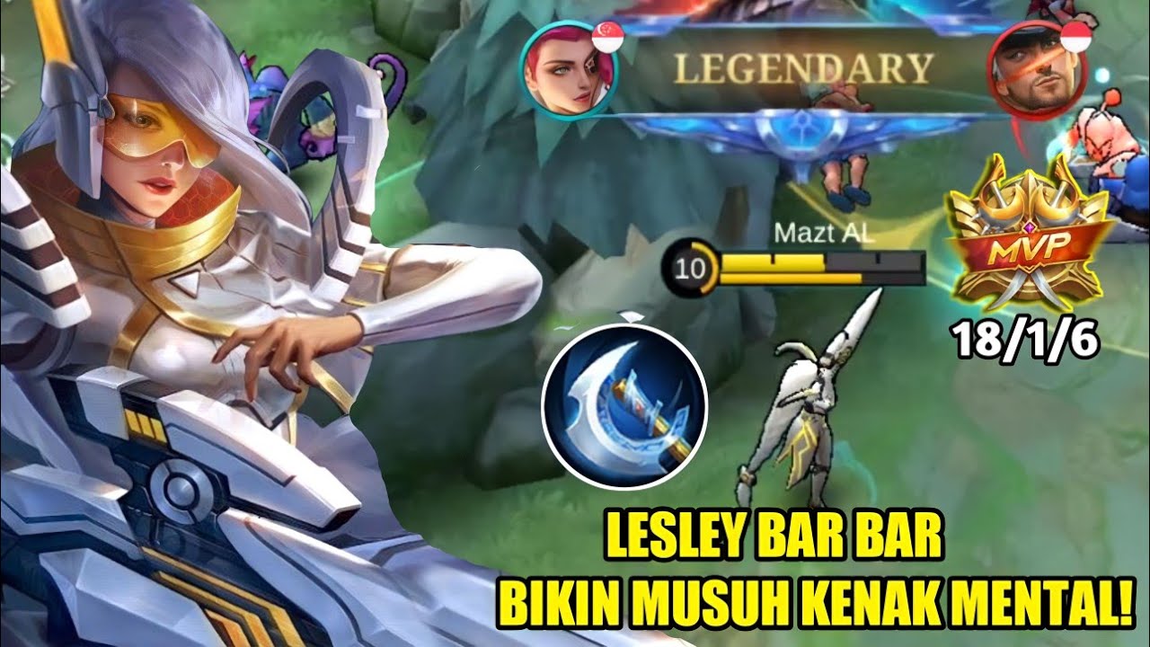 LESLEY BAR BAR BIKIN MUSUH KENAK MENTAL! LESLEY BEST BUILD TERSAKIT ...