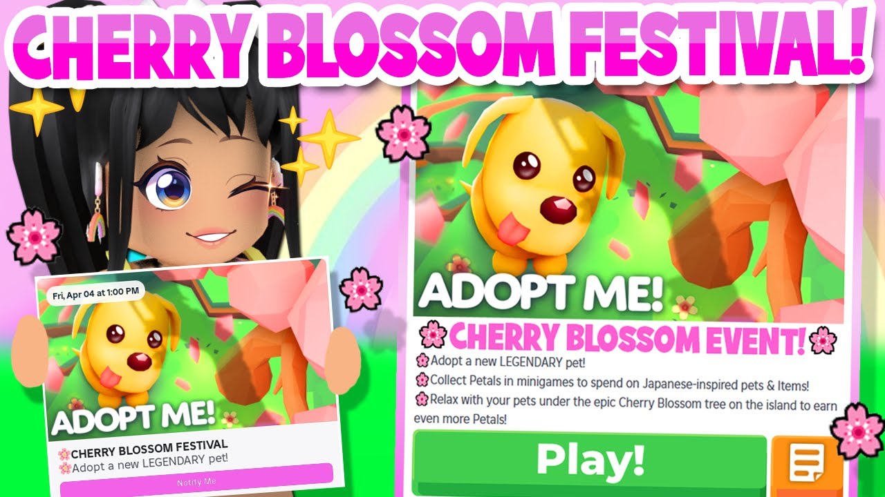 NEW🌸CHERRY BLOSSOM FESTIVAL🌸 & PETS COMING TO Adopt Me! (roblox) - YouTube