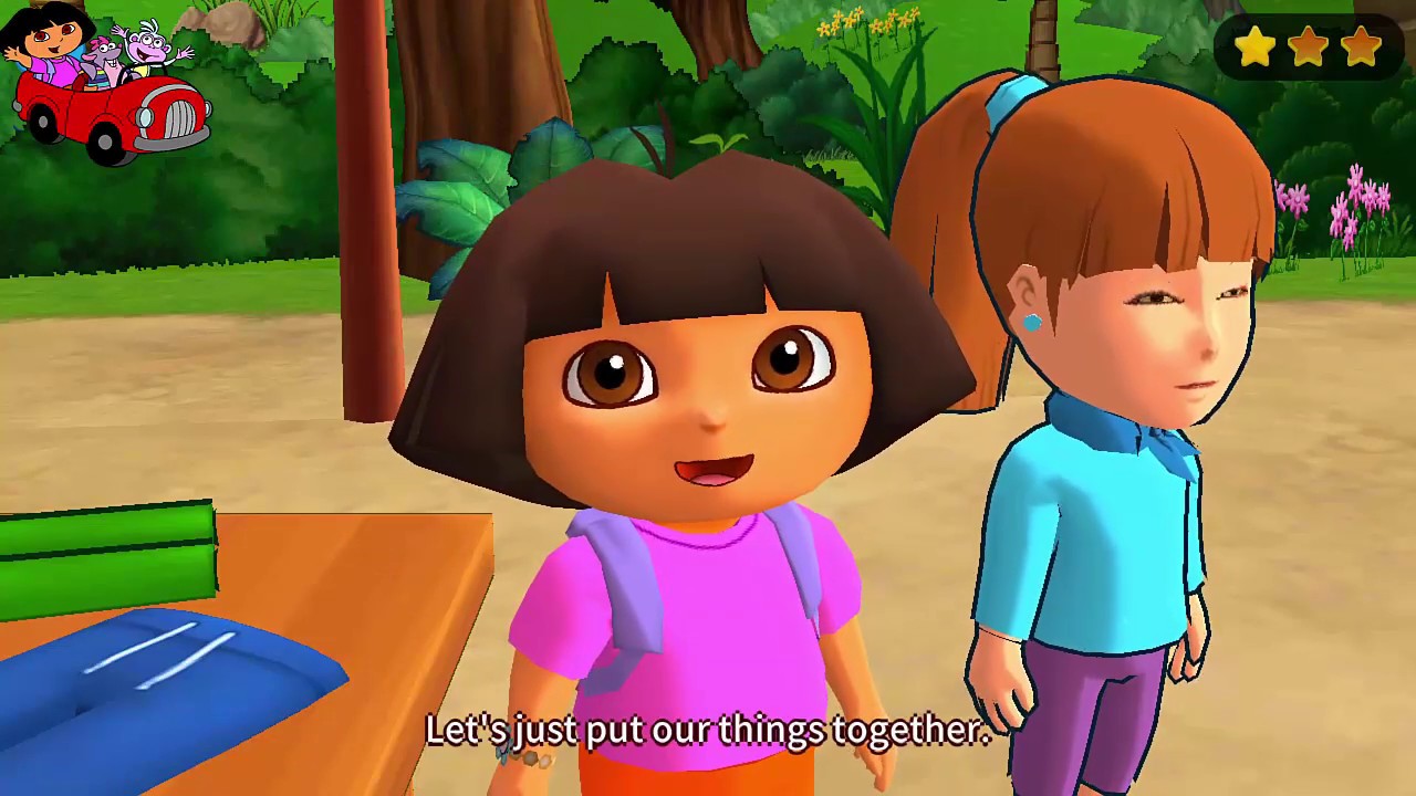 Learn with Dora Language Sharing And Exchanging At The Flea Market Game ...