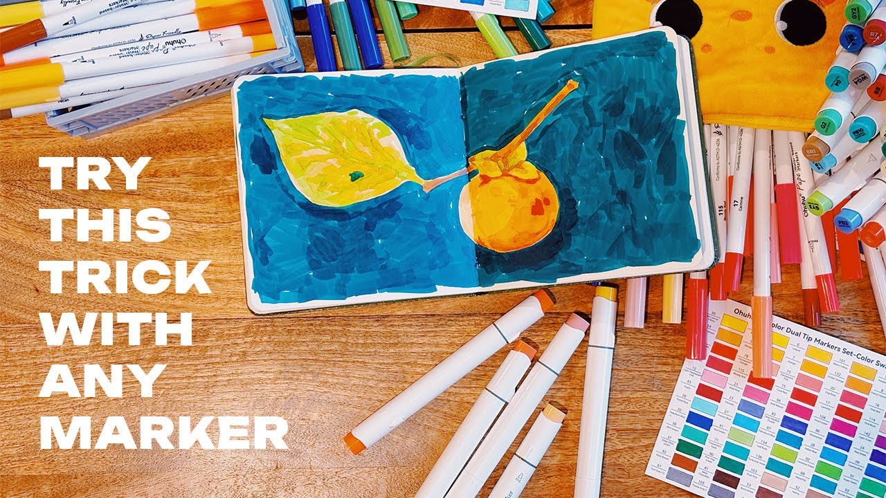 How to Paint With Markers - YouTube