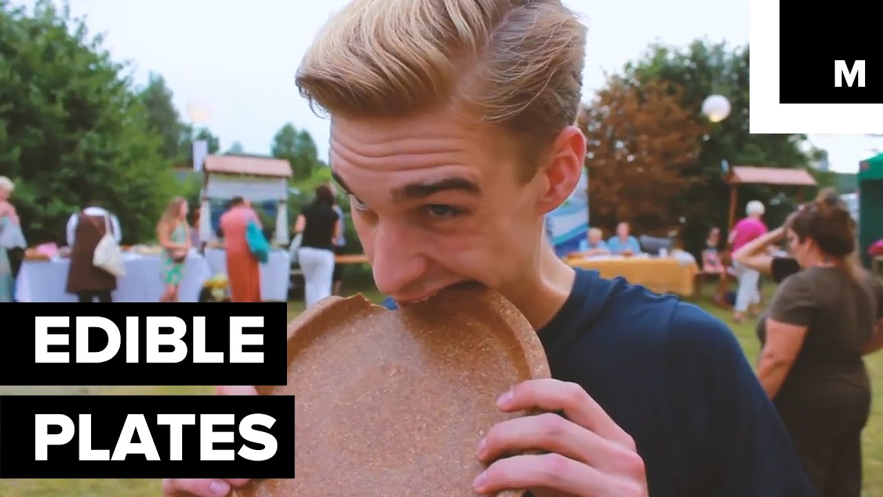Edible Plates Made From Wheat - YouTube