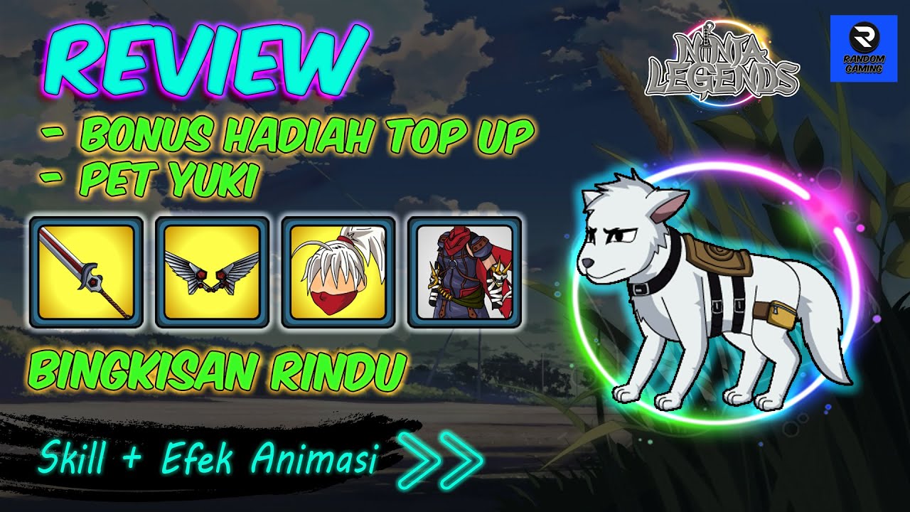 Ninja Legends - Review Hadiah Top Up + Pet Yuki, Weapon Block Damage ...