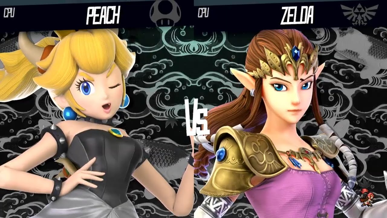 Bowsette vs Zelda - Special Mega Smash Requested Battle - YouTube