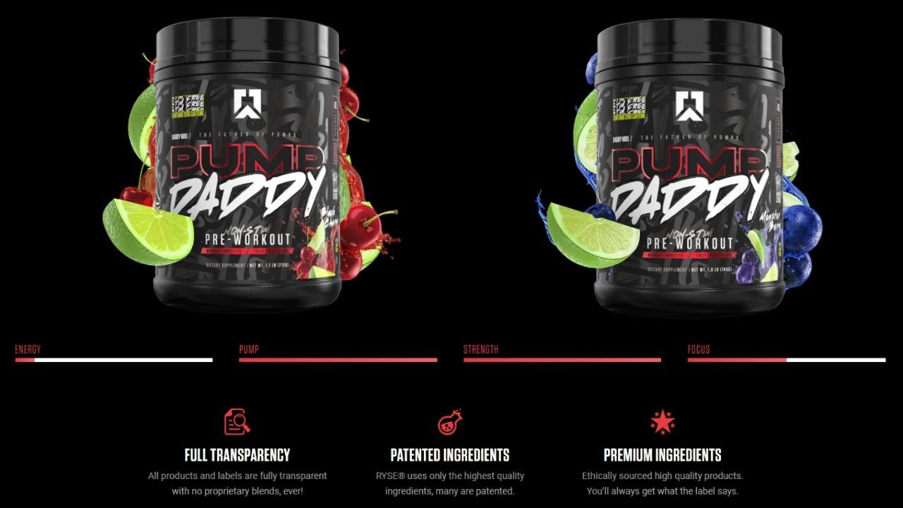 Ryse Pump Daddy Premium Non-Stim Pump Preworkout - YouTube