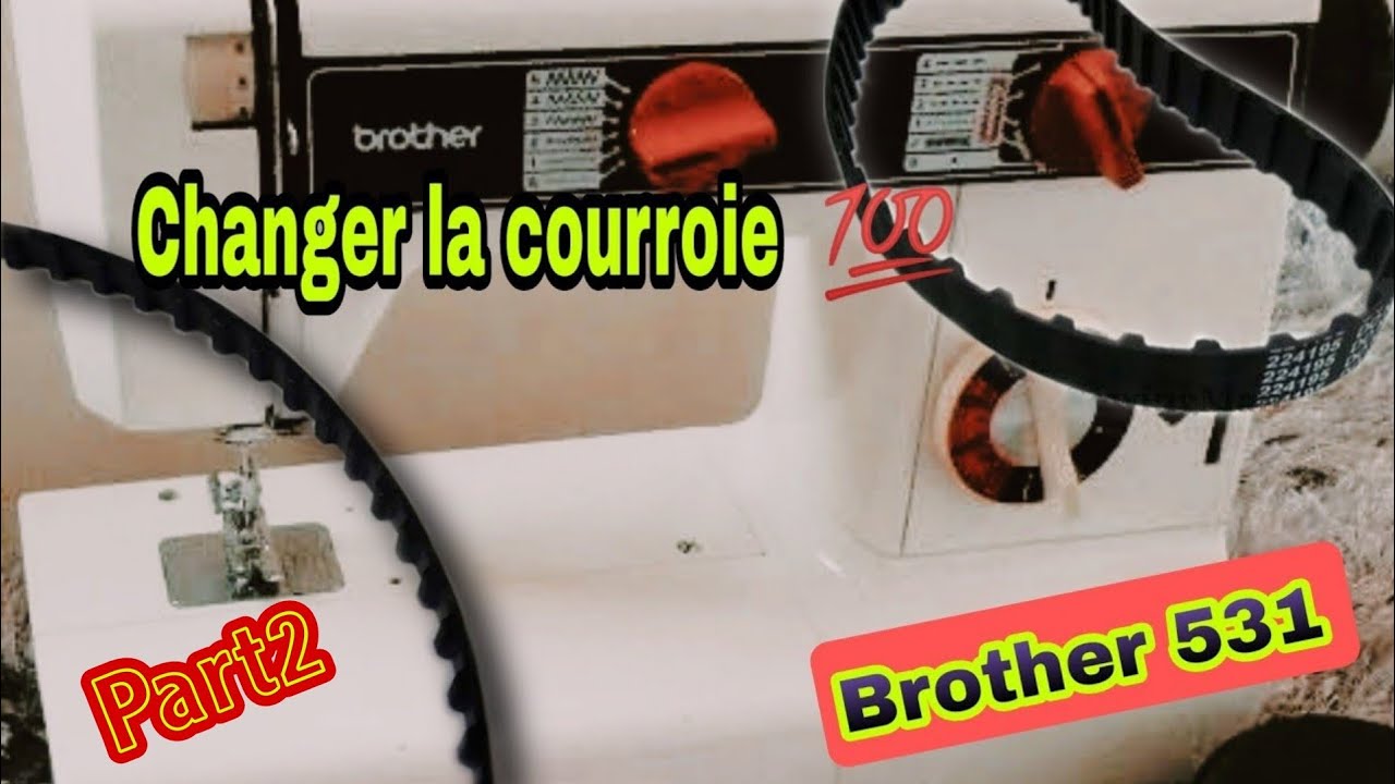 brother,531,comment changer le courroie de la machine à coudre,كيفية ...