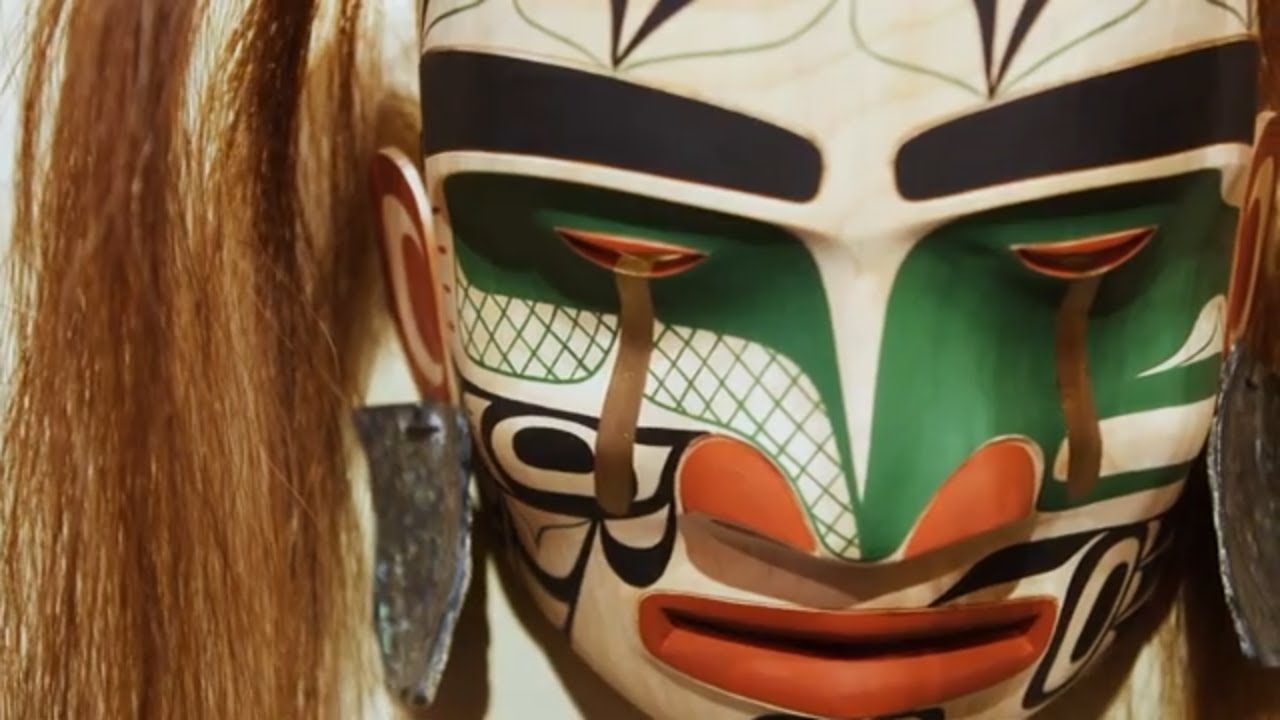 Calvin Hunt: Northwest Coast artist talks about his Portrait Mask - YouTube