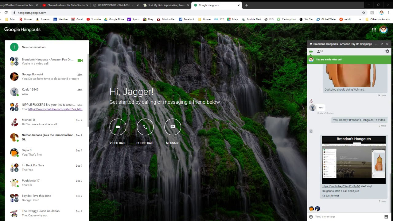 Hangouts Video Call - YouTube