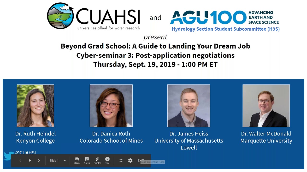 2019: Beyond Grad School: a Guide to Landing Your Dream Job - YouTube